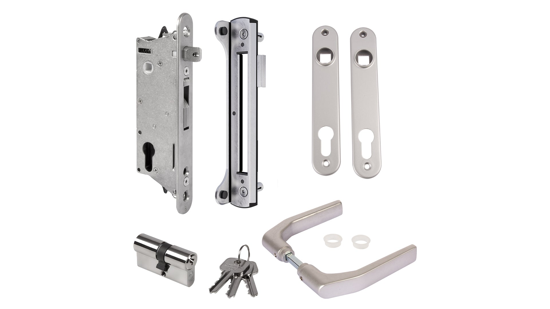 Įmontuojamos spynos SIXTYSET rinkinys 60mm ir didesniems profiliams